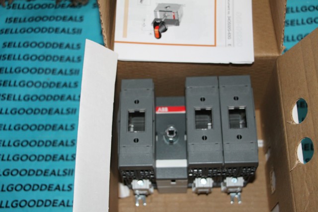 ABB Os60gj12 Fusible Disconnect Switch 3 Pole 60a/600v Ul98 OS Series ...