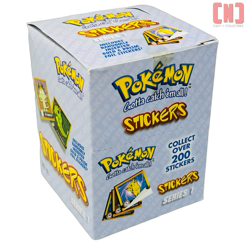 Mint Sealed Booster Box - Vintage 1999 Pokemon Artbox Stickers - 30 ...