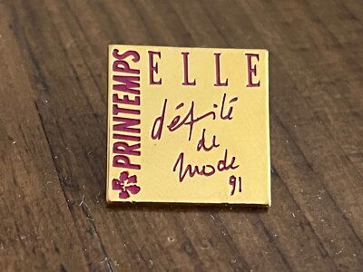 PINS PIN ENAMEL MAGASIN MODE LE PRINTEMPS PRINTEMPS MAGAZINE ELLE 91 ...