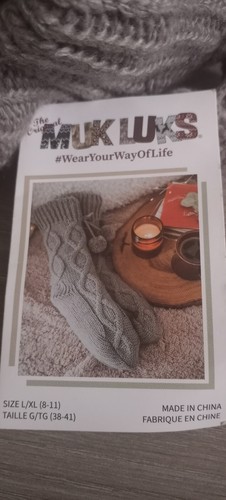 Vintage Original Muk Luk Socks Gray USA WI 1 Pair L-XL 8-11 | eBay