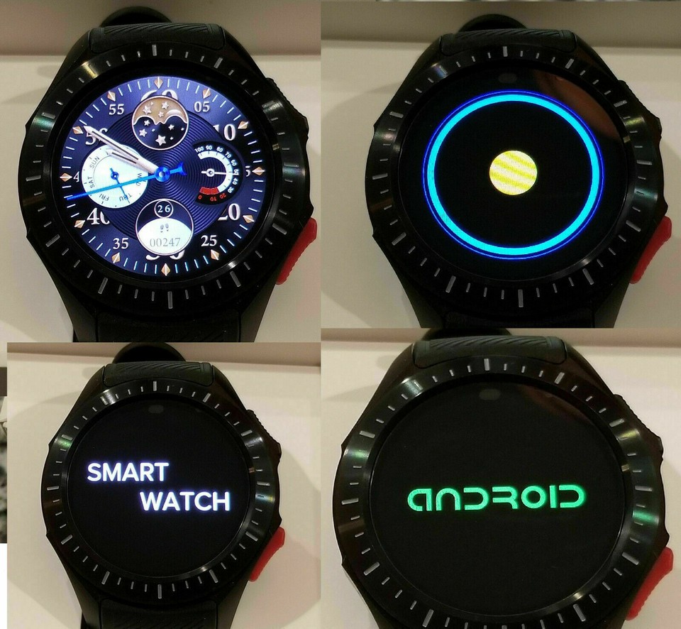 New Android Smart Watch Phone 3G GSM SIM GPS 1GB 12GB Heart WiFi KW68 ...