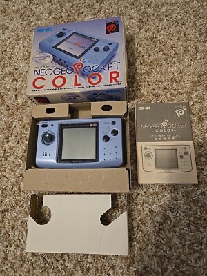 Neo Geo Pocket Color Console CIB Japanese Model 2 SLIM PLATINUM BLUE ...