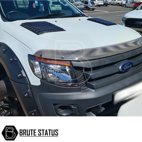 Ford Ranger 2012-2019 Bonnet Vents Scoop Vent Matte Black fit T6 T7 T8 ...