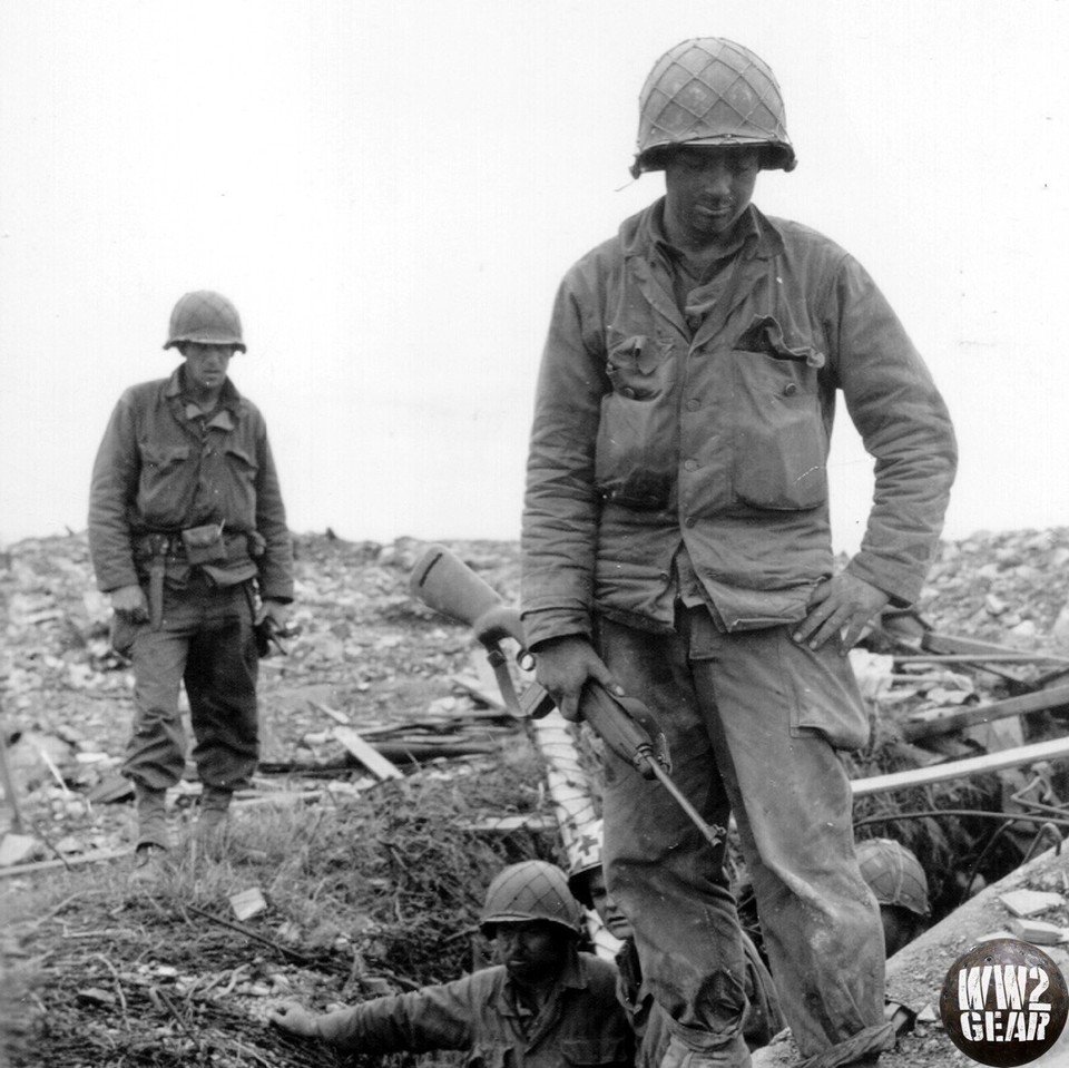 WW2 US 79th Infantry Division Army Helmet Net Filet de Casque M1 WWII ...