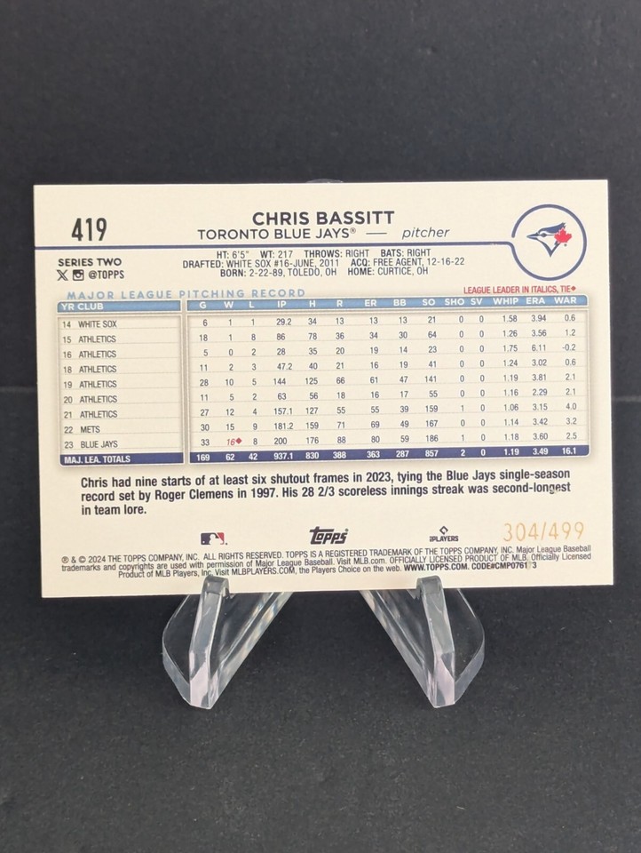 2024 Topps Series 2 Jackson Holiday #697 Fun Face Variation SSP RC ...