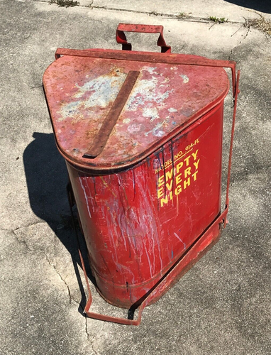 Eagle 914-FL Combustible Waste Container, Terneplate Steel,14 Gallon ...