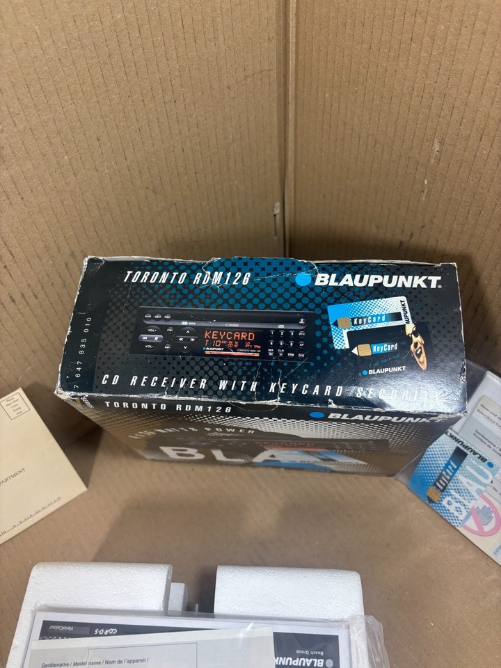 Blaupunkt TORONTO RDM 126 Classico Auto Radio CD Stereo Porsche Ferrari ...