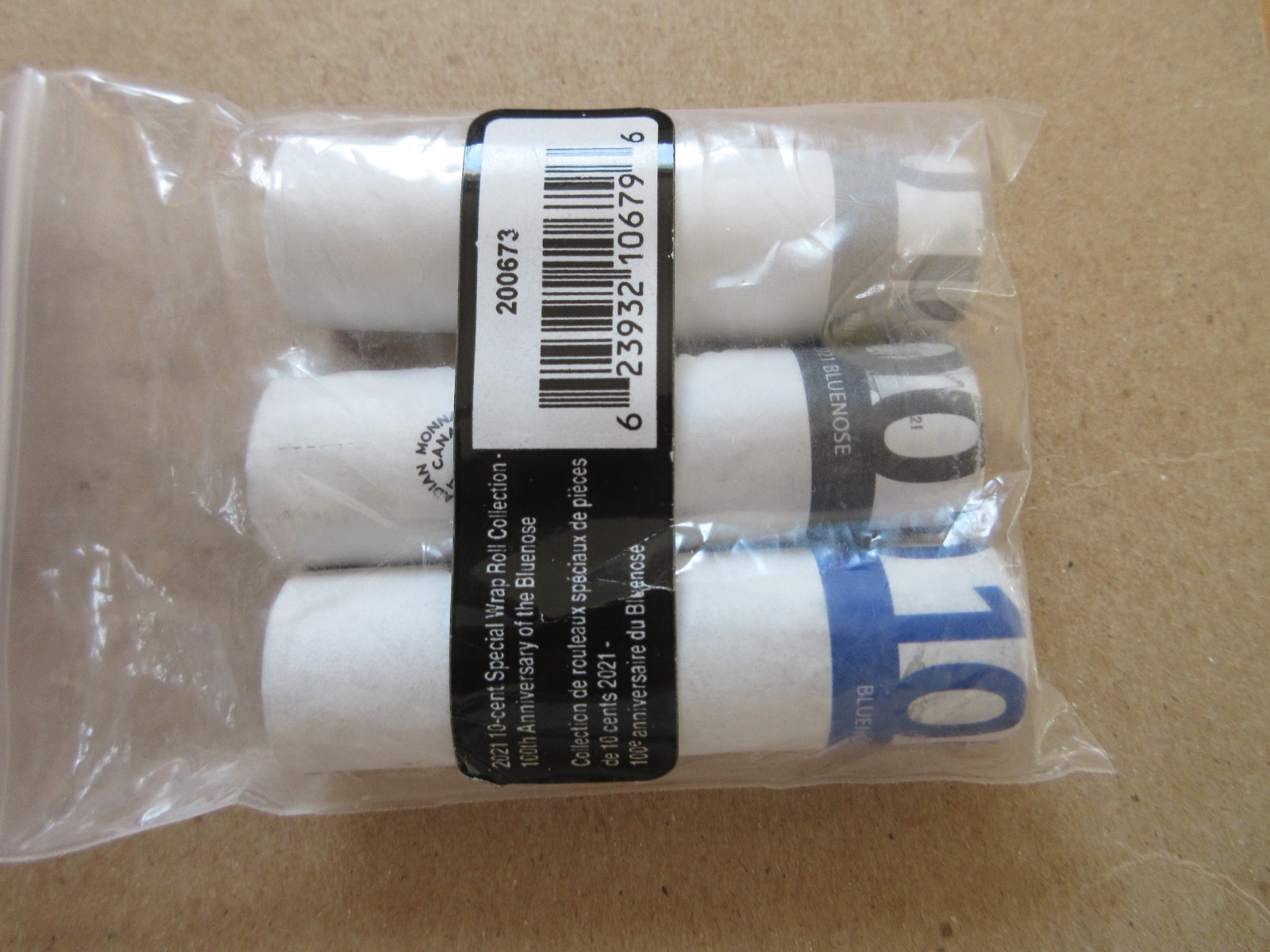 Rolls of Collection 2021 Canada Ten Cents Dime. 100th Anniversary Mint ...