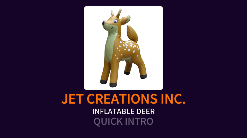 Jet Creations Inflatable Deer 36" H Animal Replica Figure Party Holiday ...