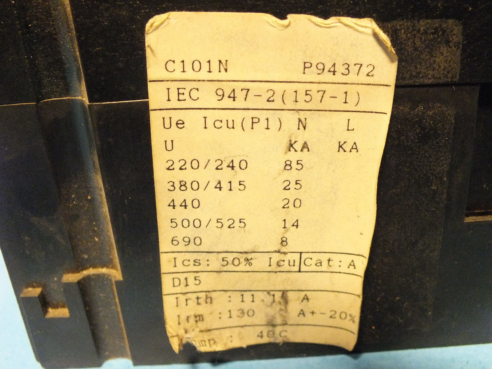 MERLIN GERIN REH101 C101 15A 220/415V 50/60Hz COMPACT VIGI & C101N (11-15) | eBay.de