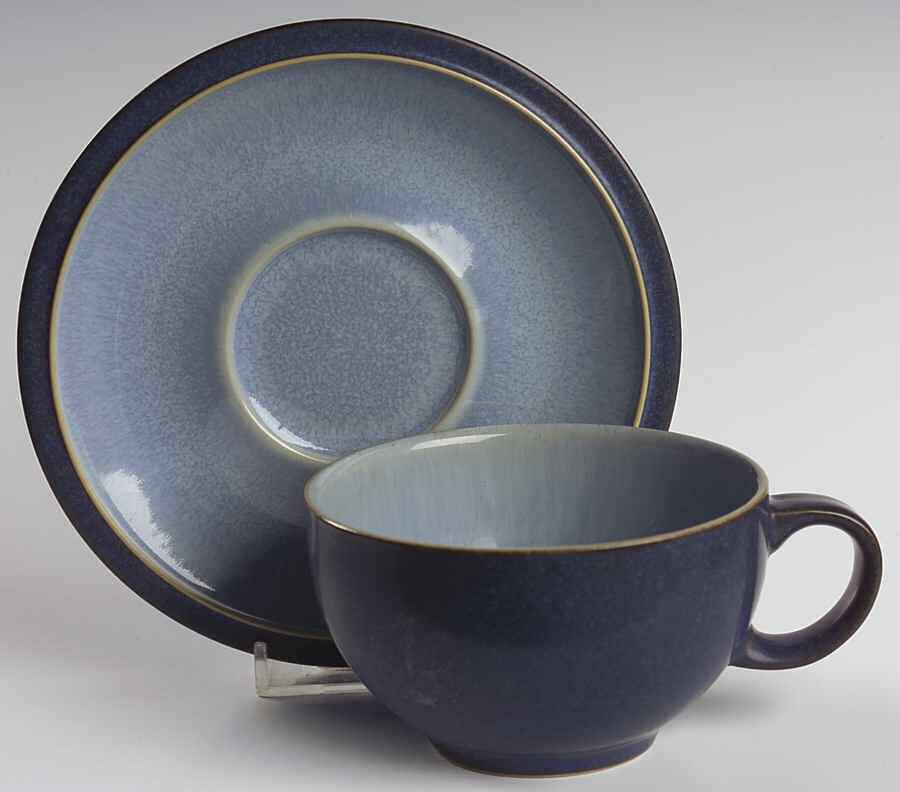 Denby-Langley Blue Jetty Cup & Saucer 5561672 | eBay