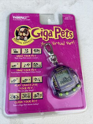 Giga Pets Digital Doggie Purple Vintage 1997 Tiger Electronics - New ...