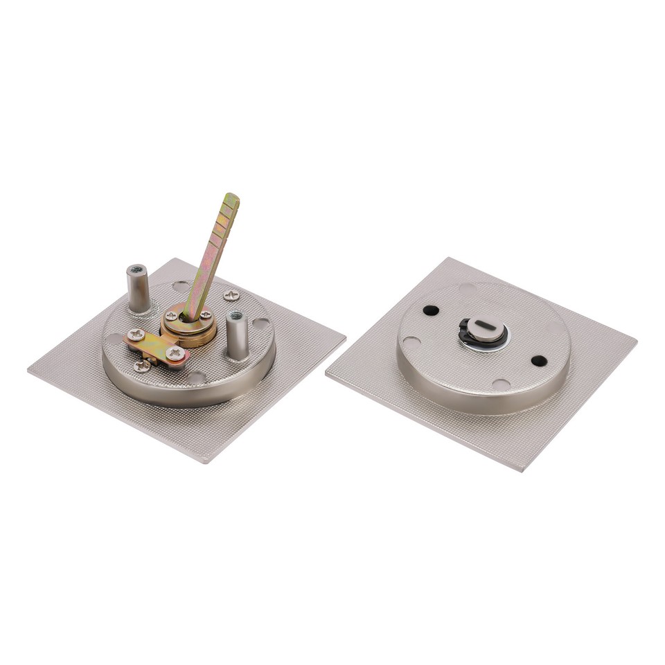 Cavity Sliding Door Lock Privacy Function Entry Lock Silver Square Zinc ...