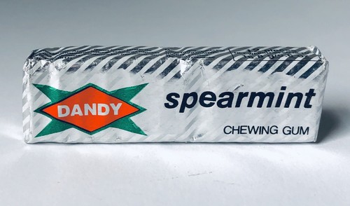 Vintage 1992 DANDY ZIMBABWE Chewing Gum candy container SPEARMINT ...