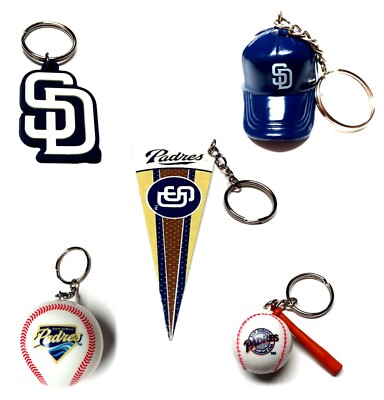 SAN DIEGO PADRES MLB BASEBALL LICENSED KEYCHAIN BACKBACK PULL GIFT YOU ...