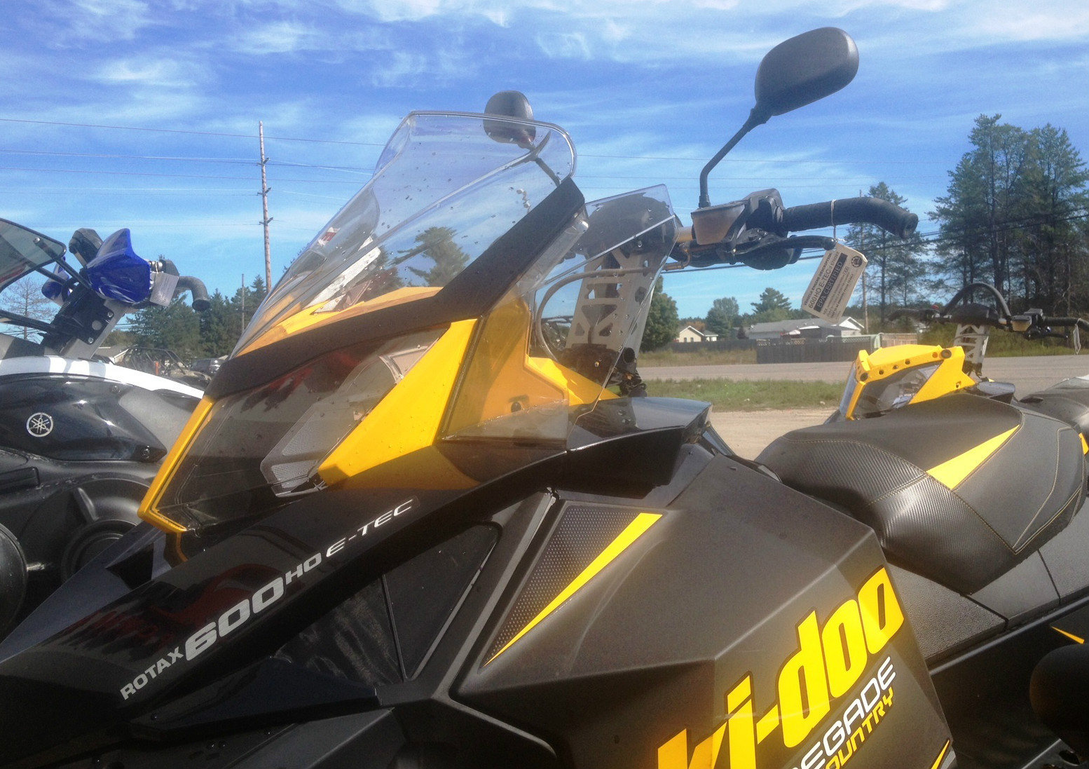 Rear view mirror set for Ski Doo line of Snowmobiles, Univ fit on ...