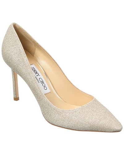 Jimmy Choo Romy 85 Glitter Pump Women's Gold 36 889963828162| eBay