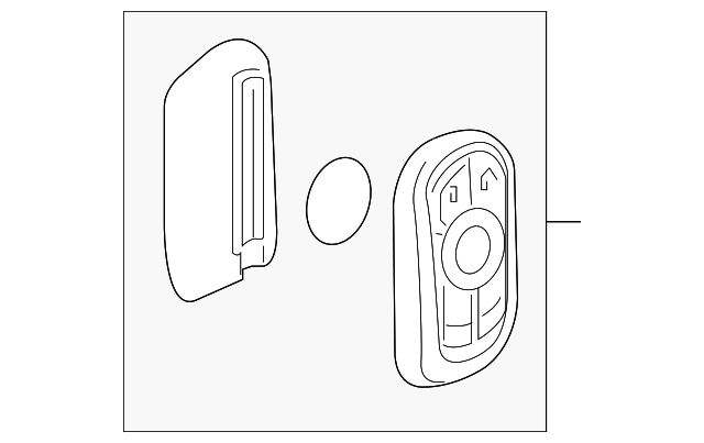 Keyless Entry Transmitter-AT4, 4WD GM Parts 13547801 fits 2023 GMC ...
