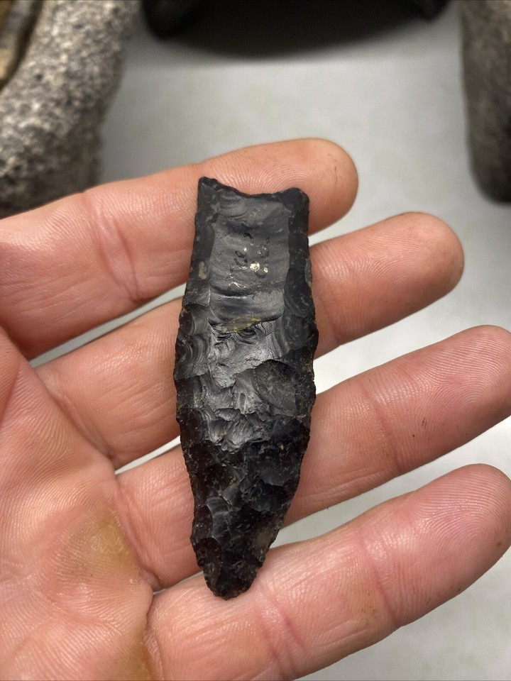 MLC s4978 Coshocton Chert Fluted Paleo Clovis Arrowhead Tusc Co Ohio Artifact | eBay