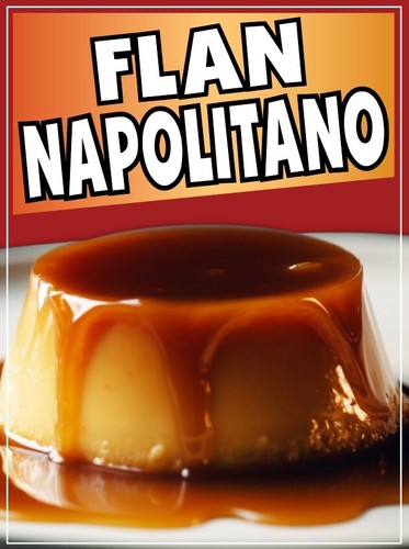 Flan Napolitano Decal Window Sticker Truck Concession Vinyl Restaurant ...