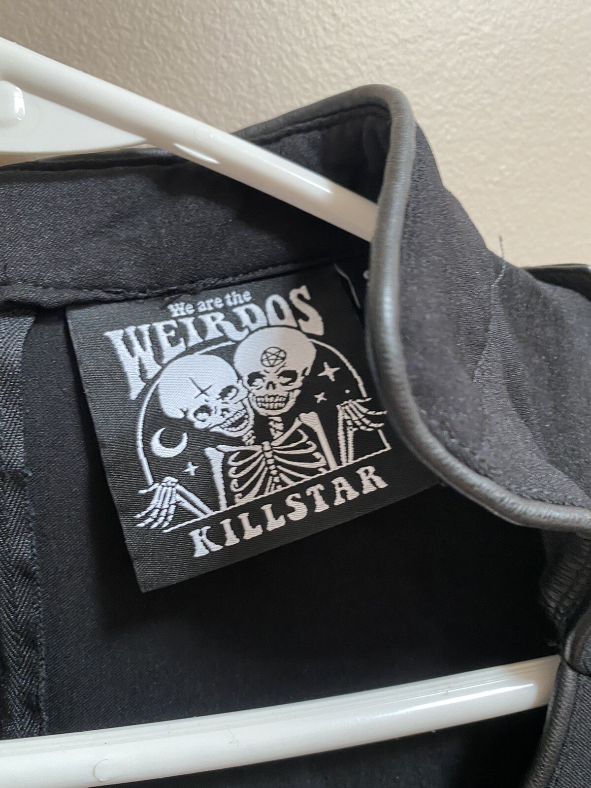 Women's Killstar Admiral Midi Dress Black Skull Butto… - Gem