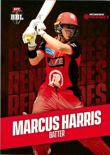 2019 2020 MELBOURNE RENEGADES BBL Cricket Card MARCUS HARRIS | eBay ...