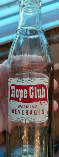Hope Club Sparkling Beverages Cranston RI Soda Bottle 8oz | eBay