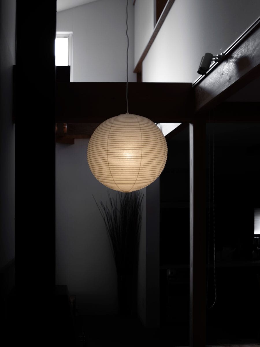 Isamu Noguchi Akari 55A Pendant lamp Washi Japanese Light Shade bamboo ...