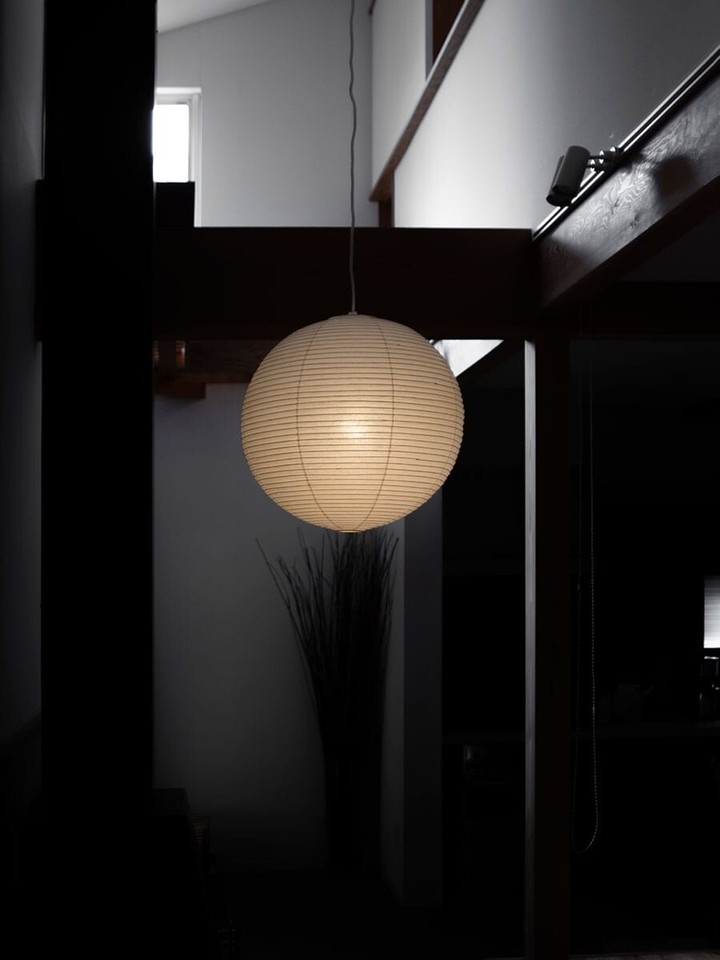 Isamu Noguchi Akari 55A Pendant lamp Washi Japanese Light Shade bamboo ...