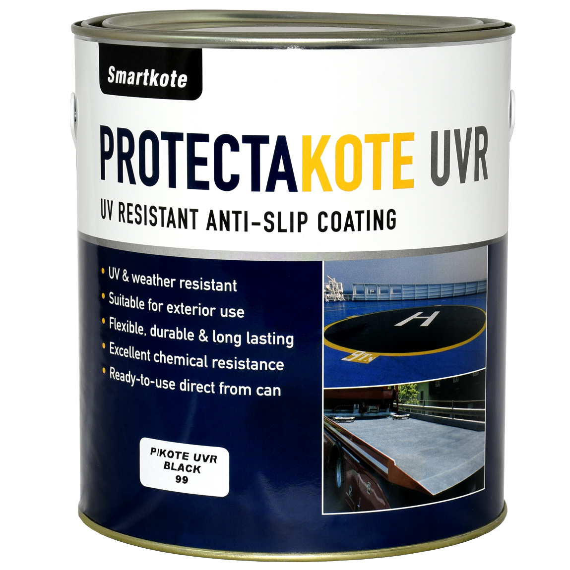 Protectakote UVR 1 & 4 litre, 11 Colours with Optional Solvent, Roller ...