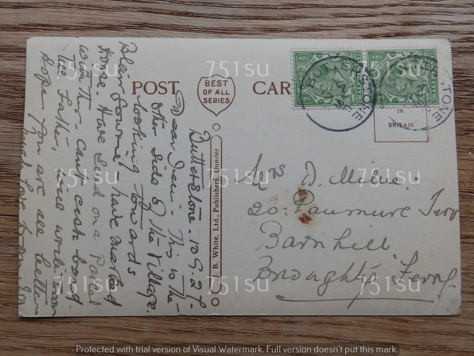 Scottish Village scene, BUTTERSTONE ne Dunkeld, Perthshire. JB White | eBay