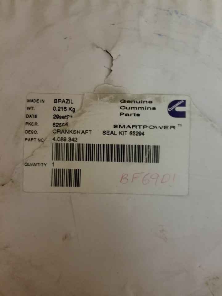 4089342 Cummins Crankshaft Seal | eBay