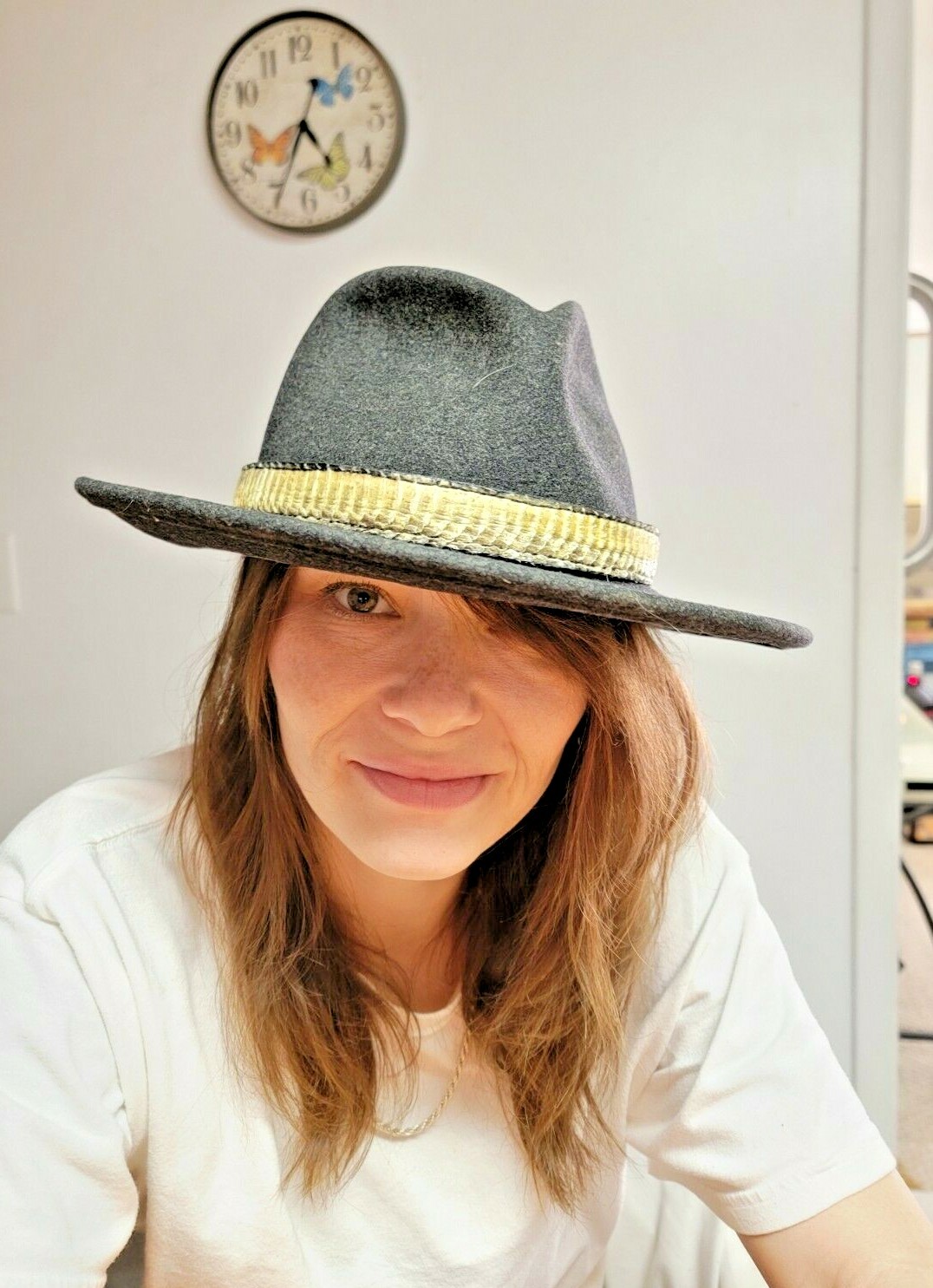 Real RATTLESNAKE snake skin hat band band adjustable NWOT Western ...