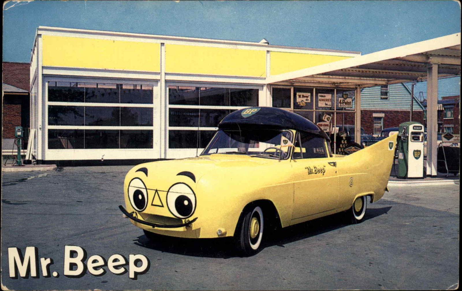 Mr. Beep BP British Petroleum Talking Car SUPER SCARCE Adv Promo Postcard | eBay