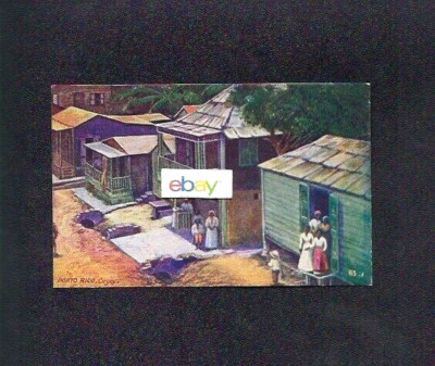 CAYEY PUERTO RICO INLAND TOWN 2,000 FEET ELEVATION 1949 LITHO POSTCARD ...