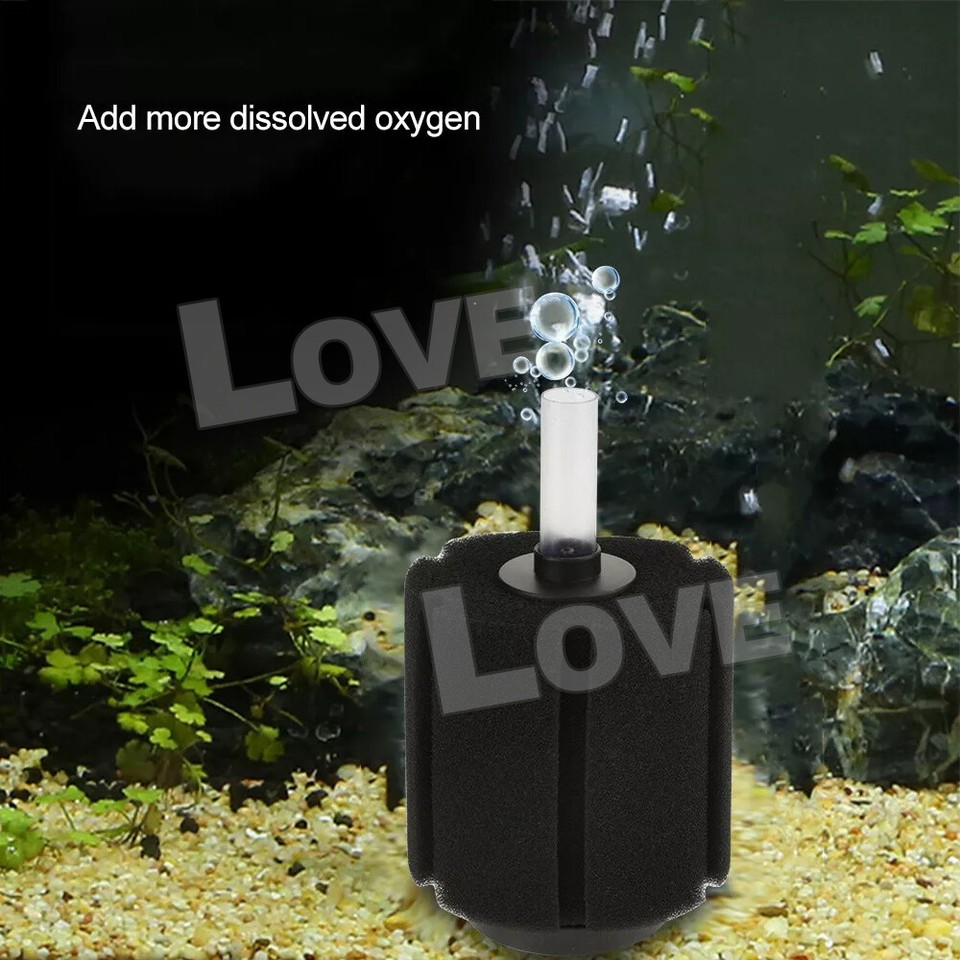 4/8x Aquarium Fish Tank Filter Biochemical Sponge Foam Oxygen Air Pump ...