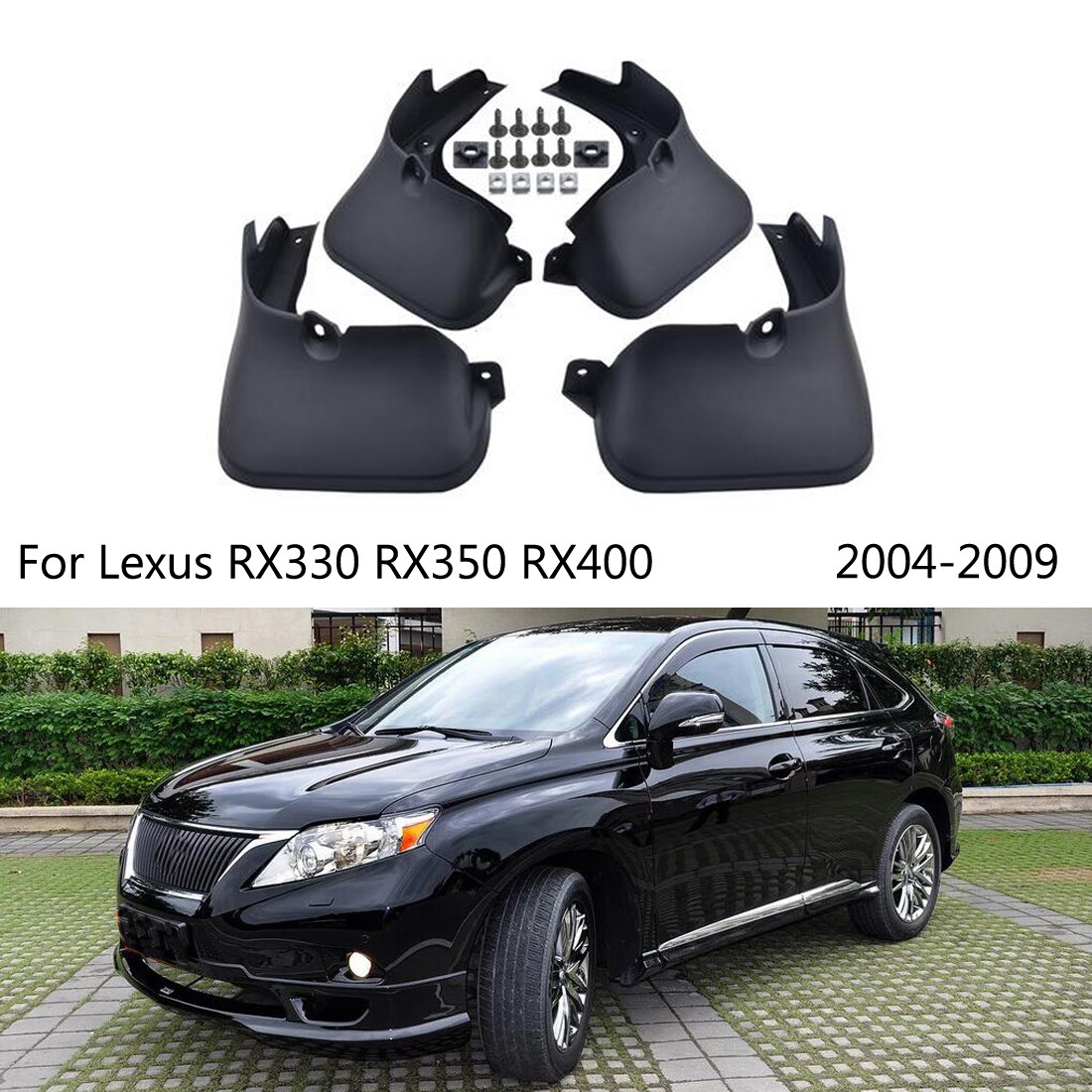 Front Rear Mud Flaps Splash Fender Guard For Lexus RX330 RX350 RX400H ...