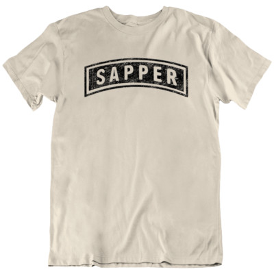 Sapper Tab Badge Army Veteran US Army Military T Shirt Tee Mens Gift ...