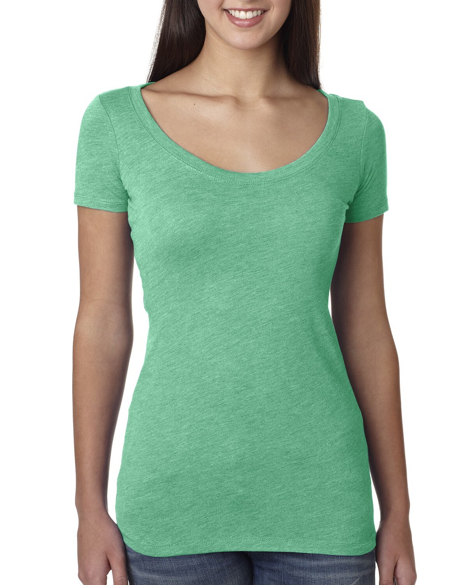 Next Level Apparel 6730 Ladies Rayon Triblend Cotton Scoop Next Level Apparel 6730 Ladies Rayon Triblend Cotton Scoop