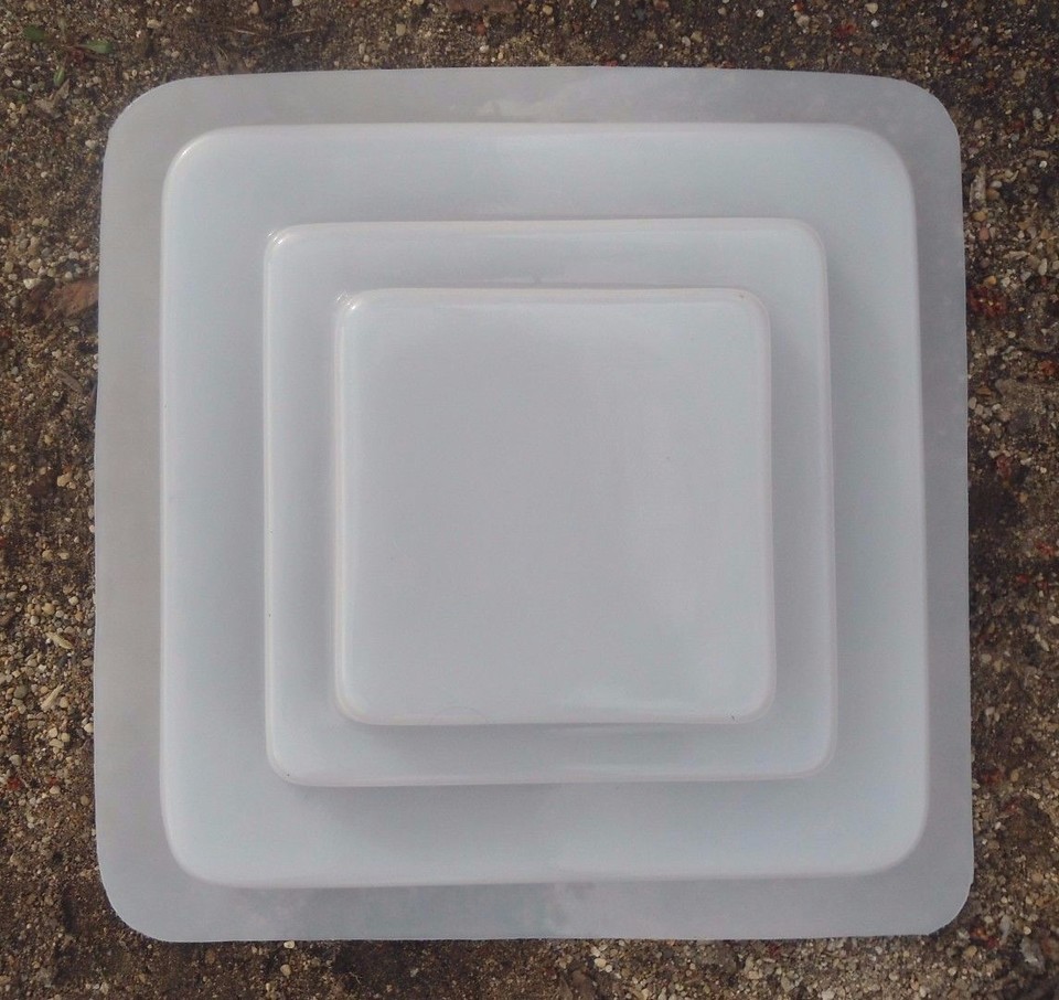 concrete mold short pedestal unbreakable mould cast 100's 15.5" x 15.5 ...