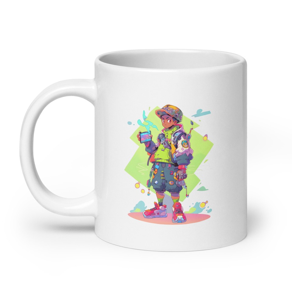 Futuristic Gamer Boy Mug For Video Game Fan, Gaming Mug, Gamer Gift | eBay