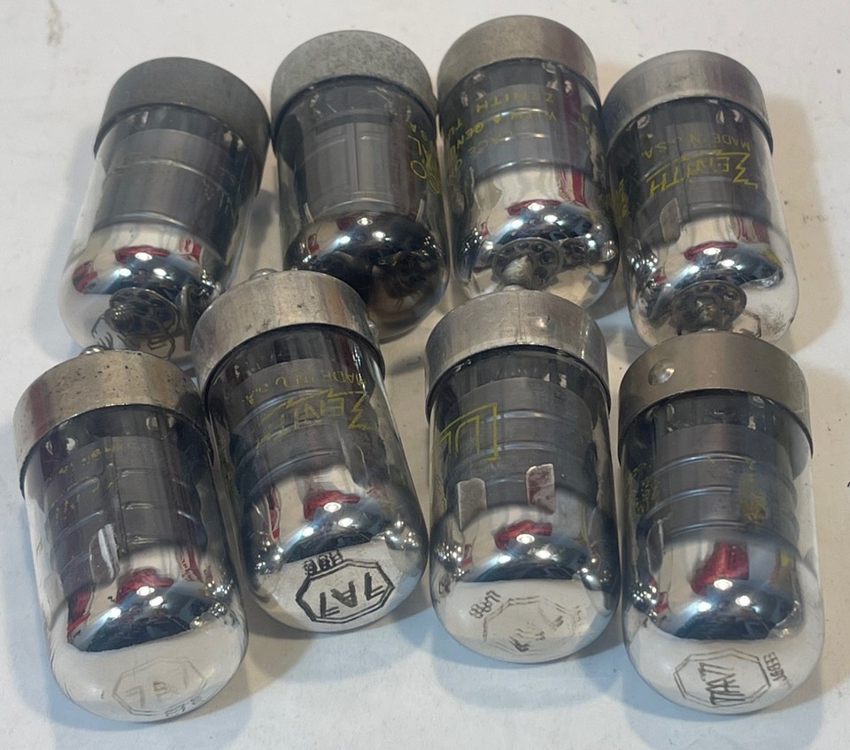 8 Vintage 7A7 Locktal Electron Amplifier Radio Vacuum Tubes GE RCA ...
