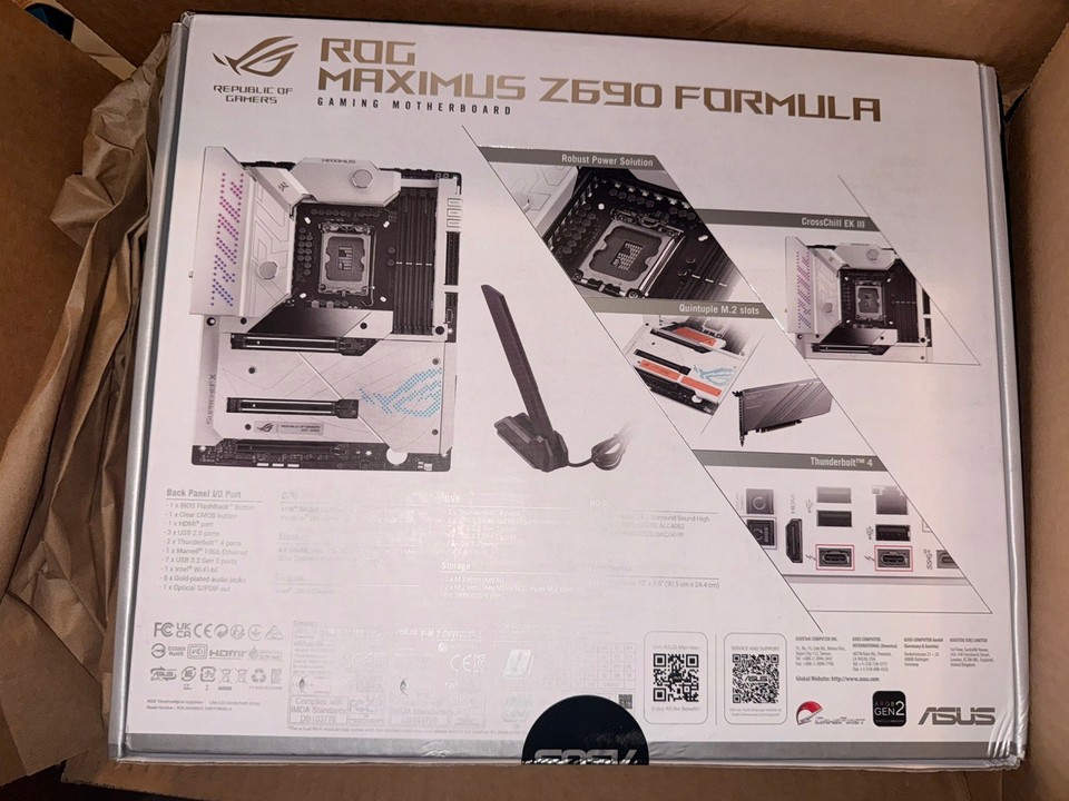 ASUS ROG Maximus Formula Intel Z690 LGA 1700 ATX DDR5-SDRAM Motherboard ...