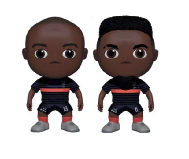 Set 2 Figurines Equipe de France de Football Pogba + Kante - T Minis ...