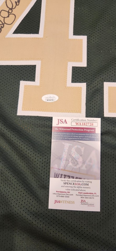 Autographed Signed Ned Bolcar Notre Dame Irish Green Jersey Catholics ...