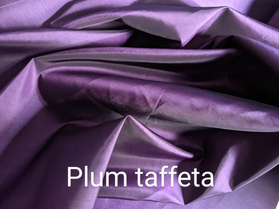 Taffeta by yard in 40 colors to choose, 59" wide, medium weight for ...