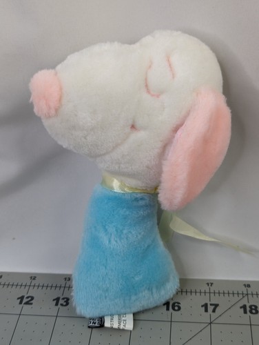 Baby Snoopy Rattle Plush Pastel 7 Inch 1968 UFS Stuffed Animal Toy | eBay