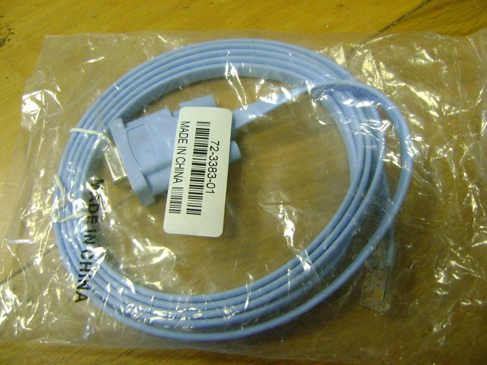 Cisco Console Cable - Serial DB9 to RJ45 Console Cable - PN 72-3383-01 ...