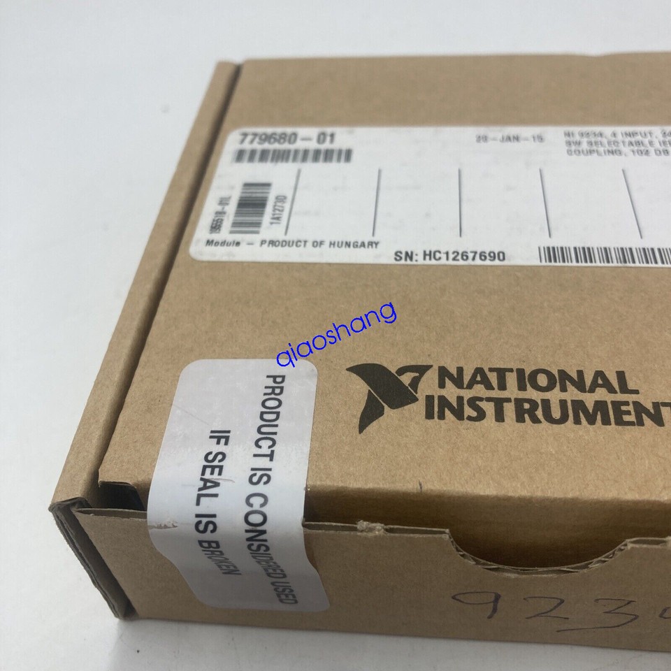 NI 9234 NI-9234 779680-01 IEPE Sound and Vibration Analog Input Module ...