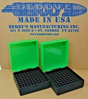.223 / 5.56 BERRY AMMO BOXES 200 RNDS OF STORAGE (2-Pack ZOMBIE / BLACK ...